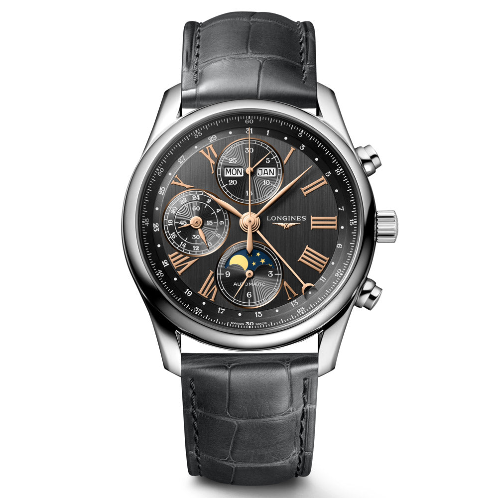 Longines Master Collection 40mm Anthracite Dial Moonphase Automatic Ch