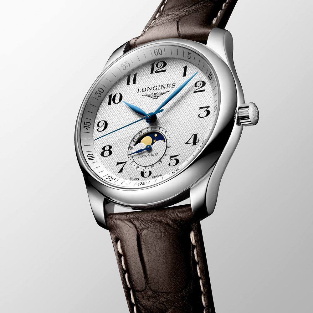 Longines Master Collection 40mm Silver Dial Automatic Moonphase Gents