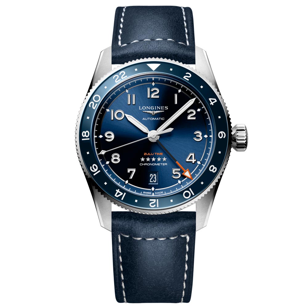 Longines Spirit Zulu Time GMT 39mm Blue Dial Automatic Watch L3.802.4.