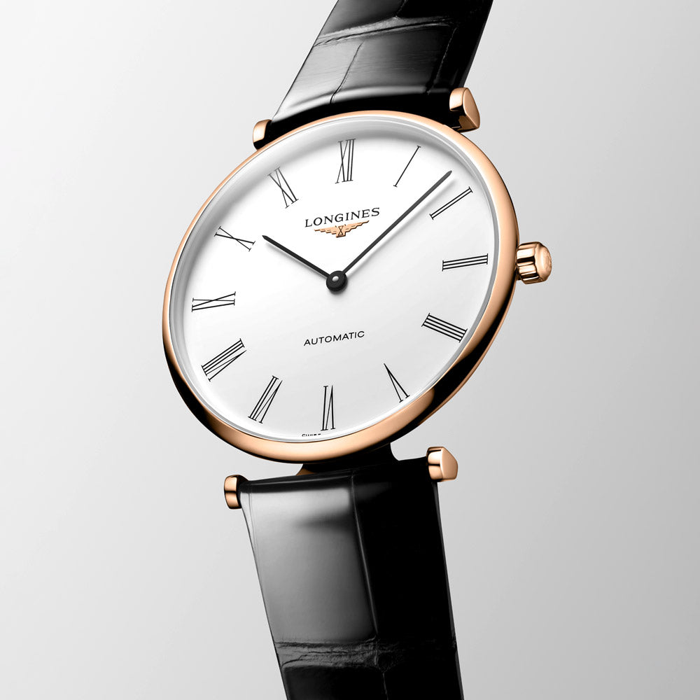 Longines La Grande Classique 38mm White Dial Red PVD Steel Automatic W