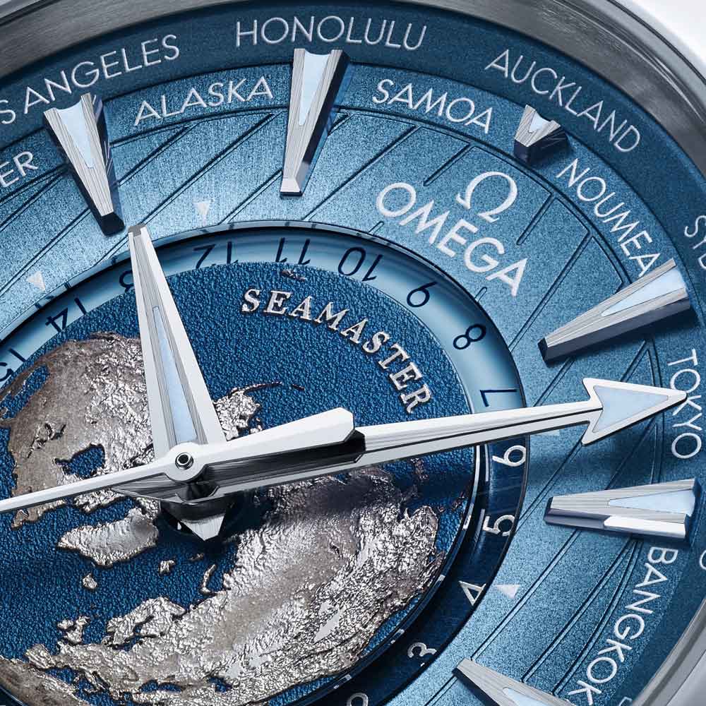 OMEGA Seamaster Aqua Terra 150M GMT Worldtimer 43mm Summer Blue Dial A