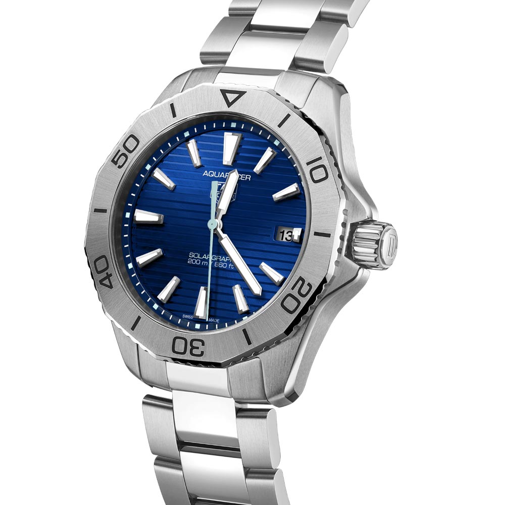 TAG Heuer Aquaracer Professional 200 Solargraph Blue Dial 40mm Quartz