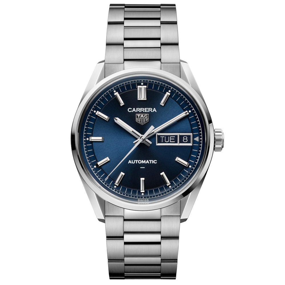 TAG Heuer Carrera Day Date 41mm Blue Dial Automatic Gents Watch WDA211